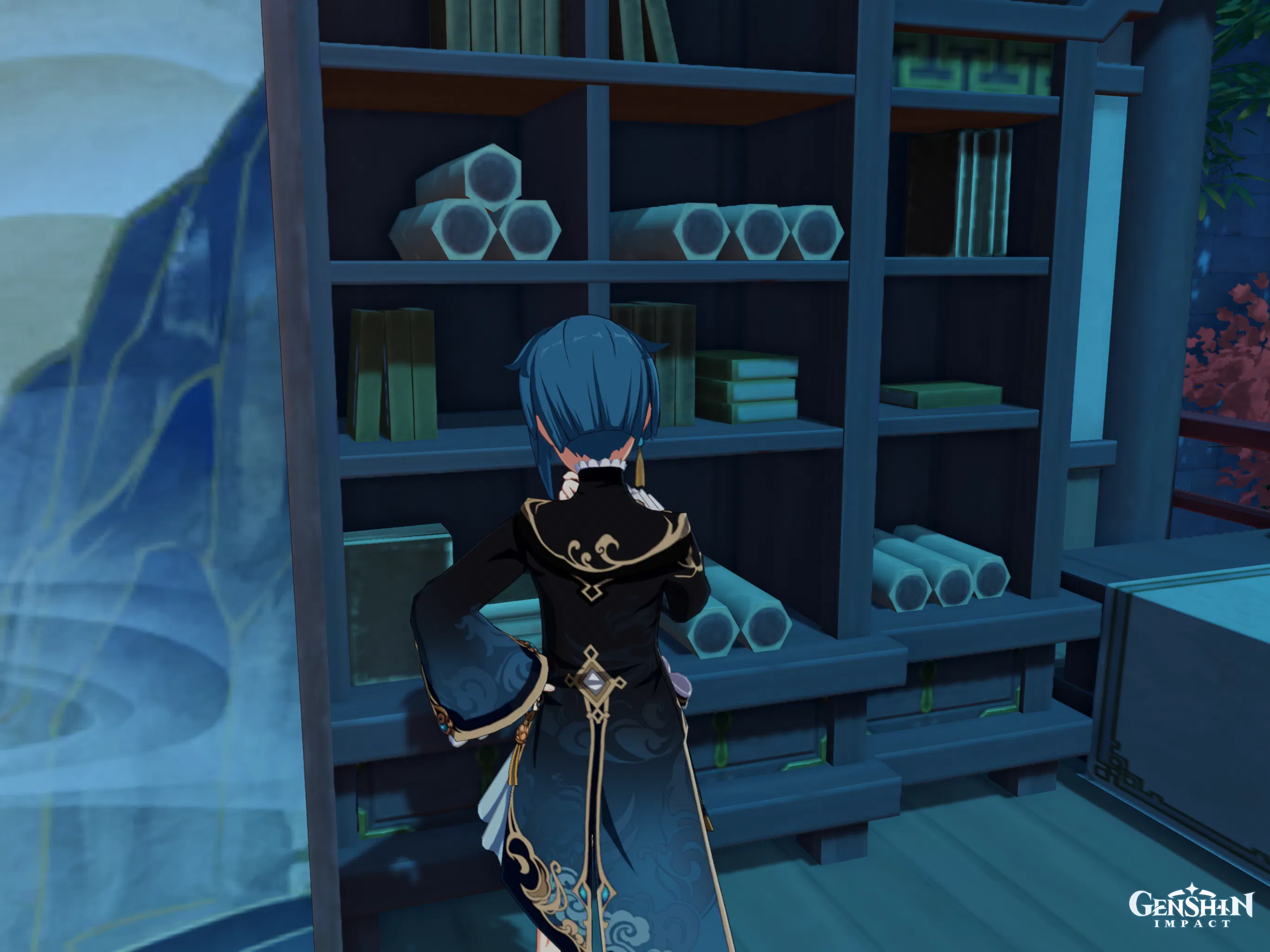 Xingqiu in the libraries of Teyvat Day one: Liyue, Wanwen Bookhouse ...