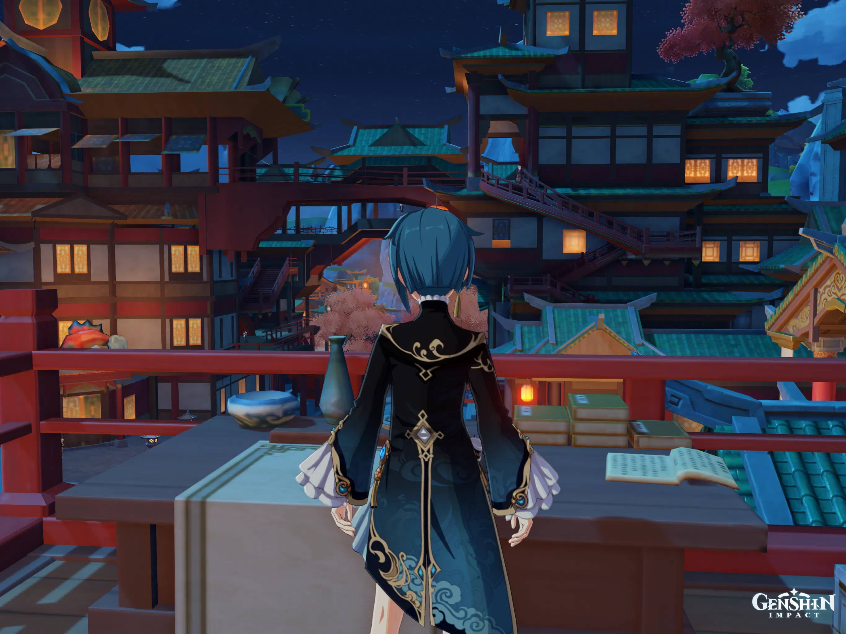 Xingqiu in the libraries of Teyvat Day one: Liyue, Wanwen Bookhouse ...