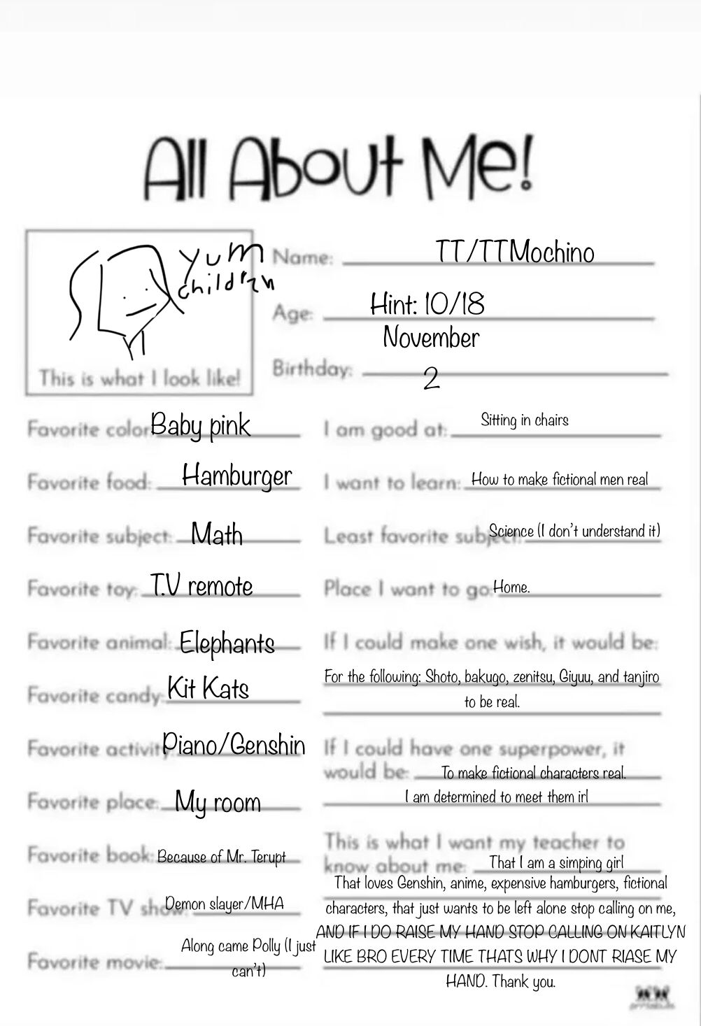 A little about me;) | HoYoLAB