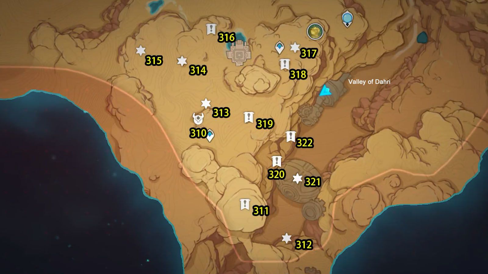 Sumeru Desert Chest Collection Guide 25 — Southwest of Valley of Dahri ...