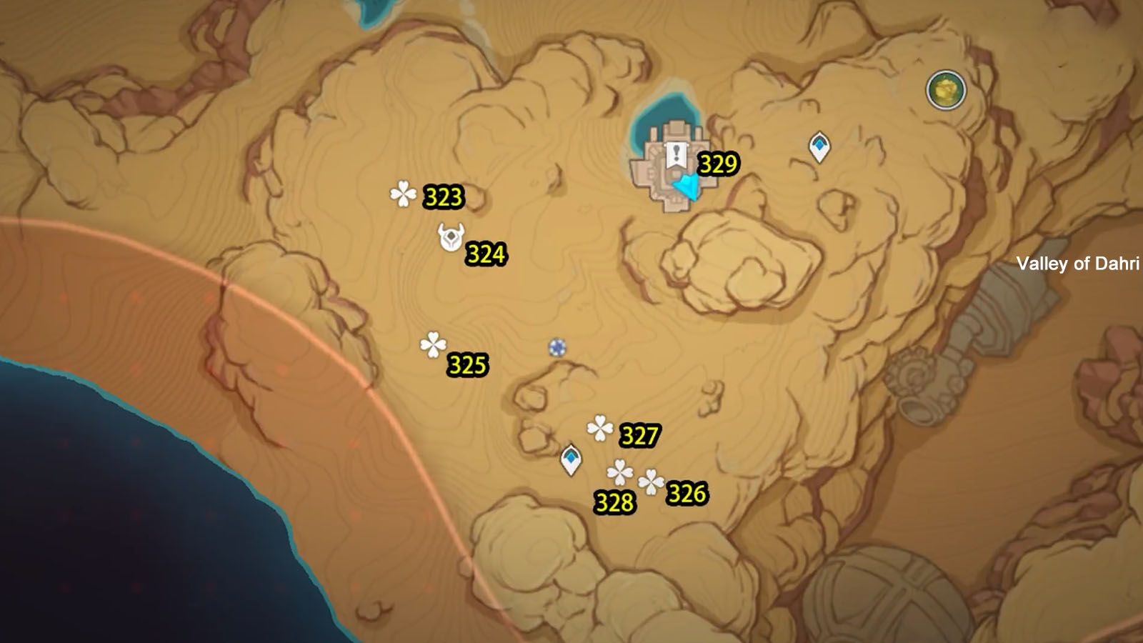 Sumeru Desert Chest Collection Guide 26 — Underground West of Valley of ...