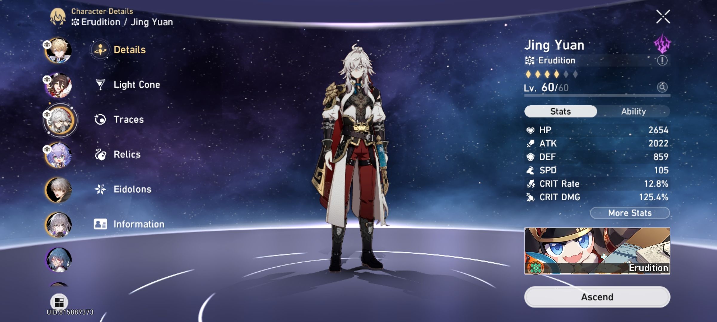 My lvl 60 jingyuan build Honkai: Star Rail | HoYoLAB