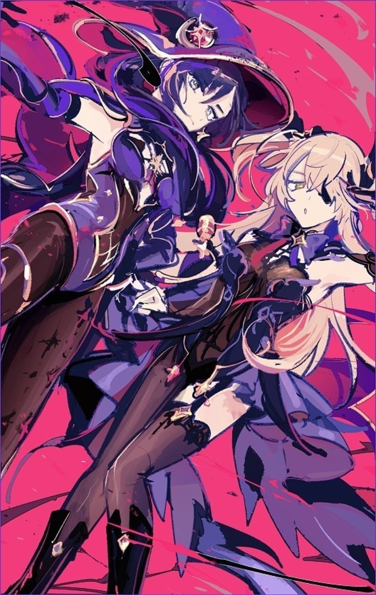 Mona y Fischl 💙💜 Genshin Impact | HoYoLAB