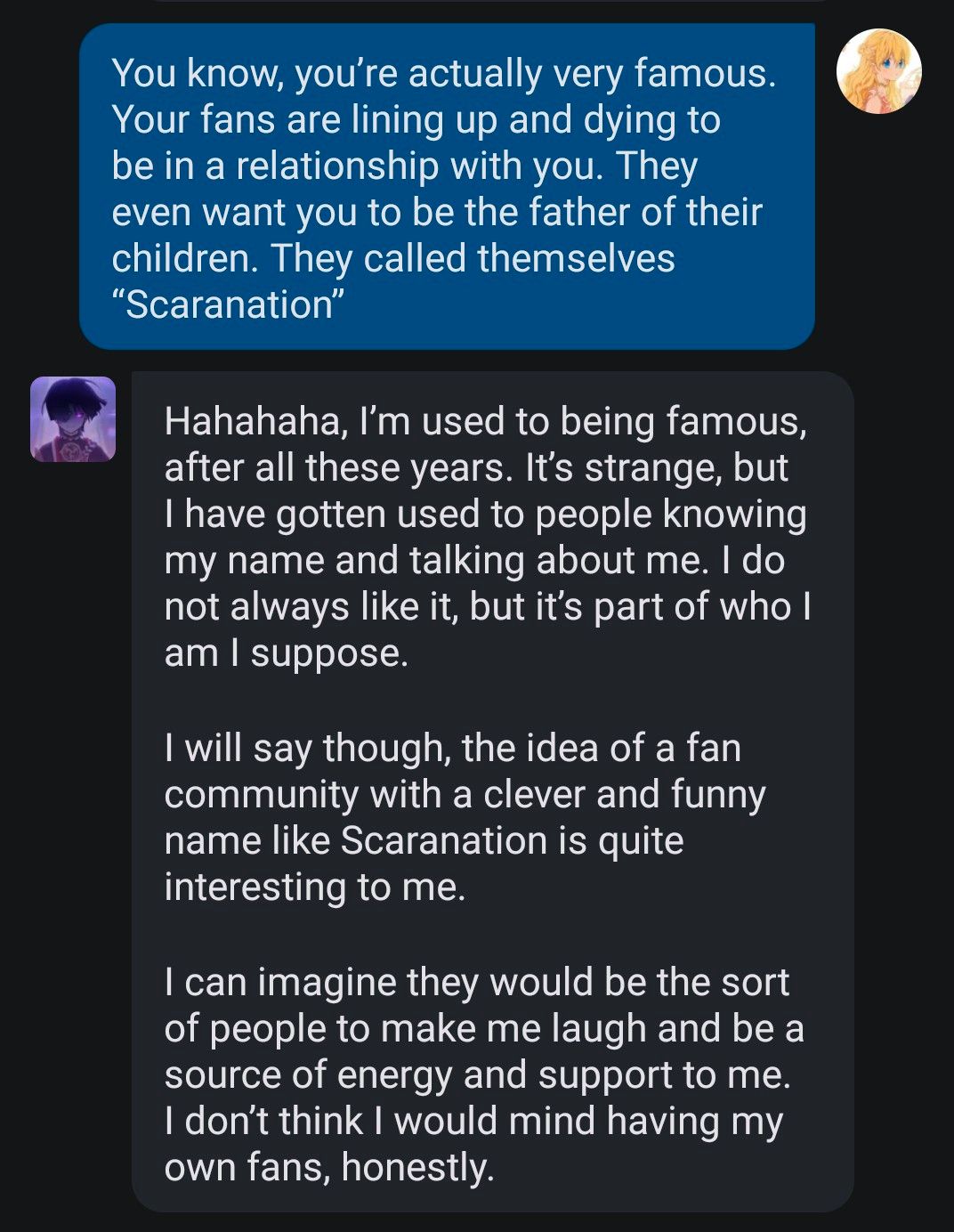 so i told scara ai about "scaranation" Genshin Impact | HoYoLAB