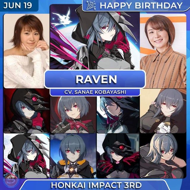 Happy birthday Raven 🎂 🥳 Honkai Impact 3rd | HoYoLAB