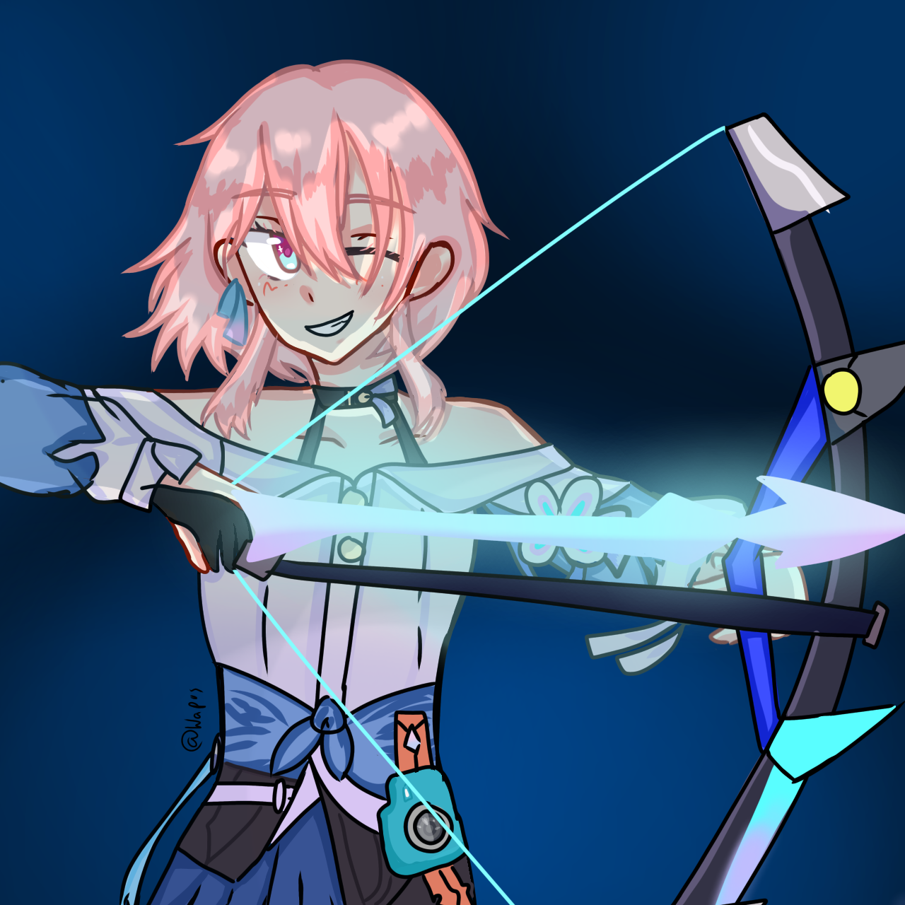 Drawing all the HSR characters I have: Day 3 March 7th Honkai: Star ...