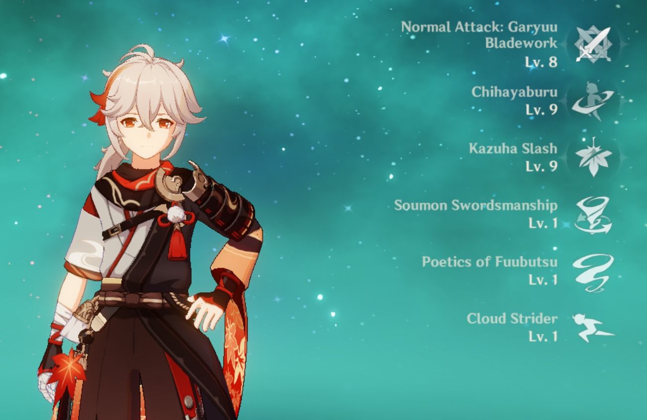 Kazuha's current talent lvl :⁠-⁠P Genshin Impact | HoYoLAB