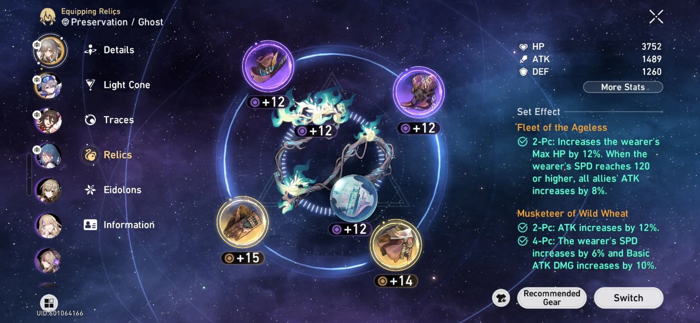 Main Trailblazer (Stelle) build. Honkai: Star Rail | HoYoLAB