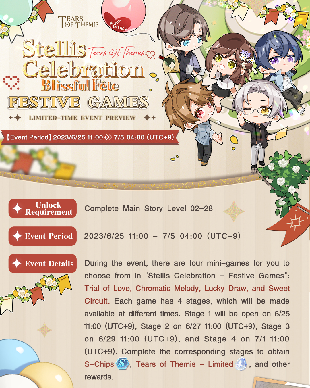 Stellis Celebration-Festive Games Available for a Limited Time Tears of ...