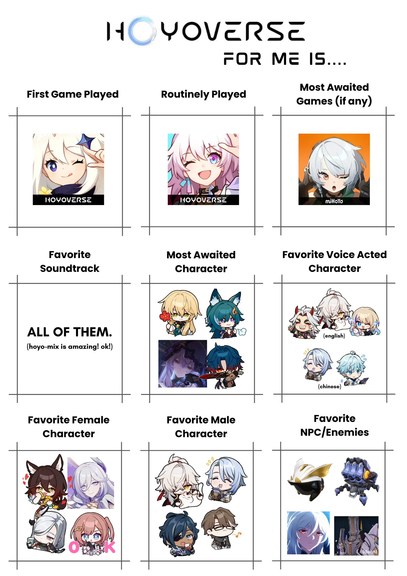 HoYoverse Template Challenge! 📜 2023 Ver. | HoYoLAB