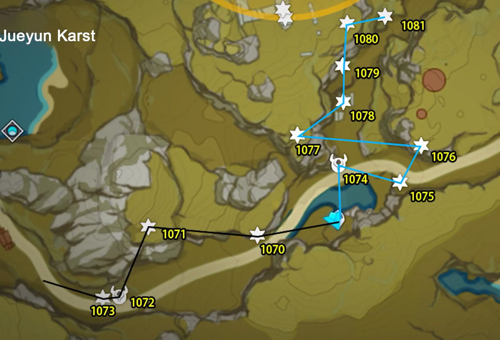 Liyue Chest Collection Guide 57 — Minlin I (#1070-1081) Genshin Impact ...