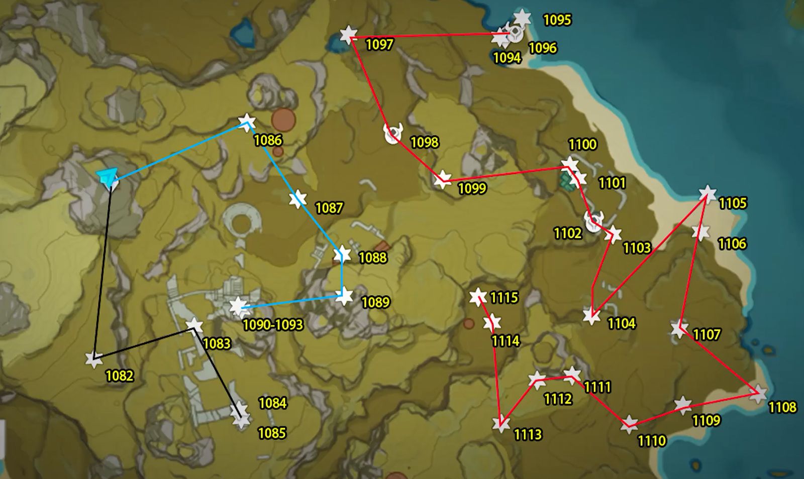 Liyue Chest Collection Guide 59 — Minlin III (#1100-1115) Genshin ...