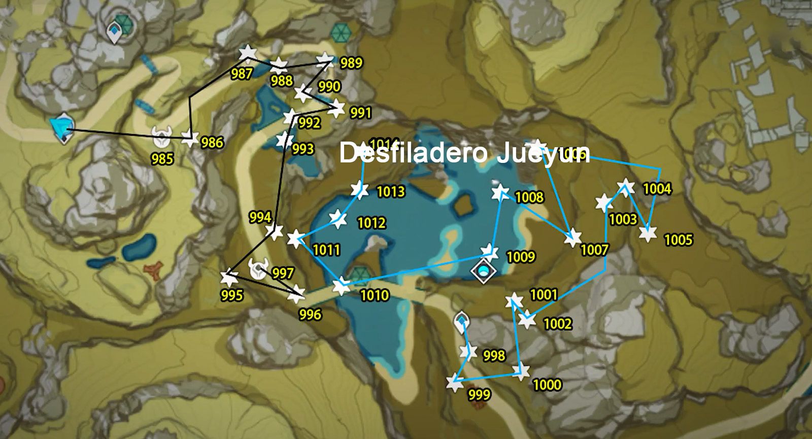 Guía de recogida de cofres de Liyue (Parte 52) - Desfiladero Jueyun 1 ...