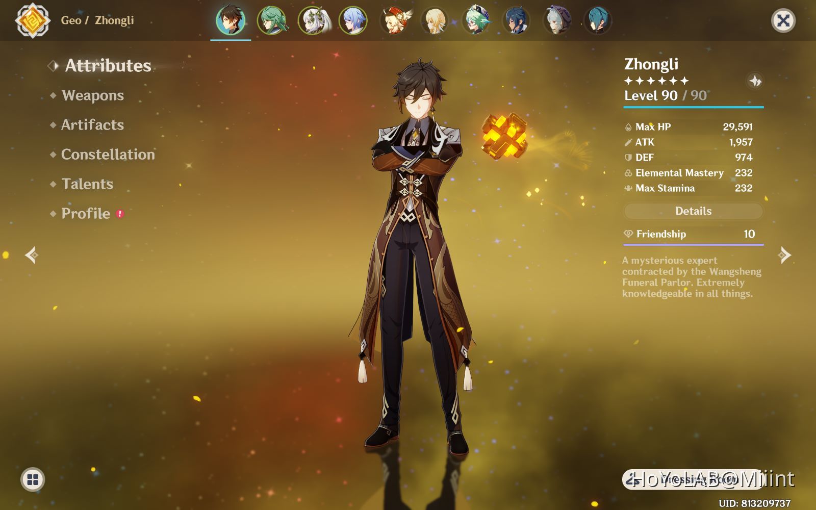 My Zhong Li build Genshin Impact | HoYoLAB