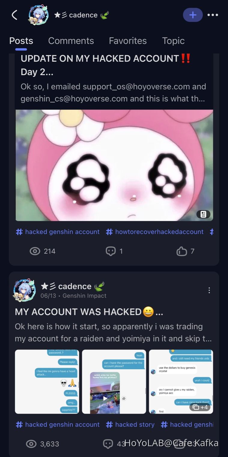 CAUTION - FAKE HACKED POST Genshin Impact | HoYoLAB