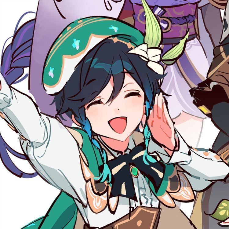 matching pfps for 4 ppl (art by @DSmile9 on twitter) Genshin Impact ...