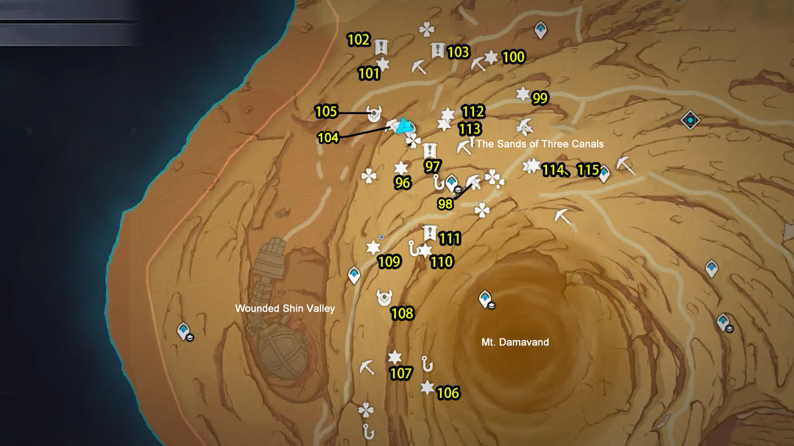 Sumeru Desert of Hadramaveth Chest Collection Guide 8 – West of The ...