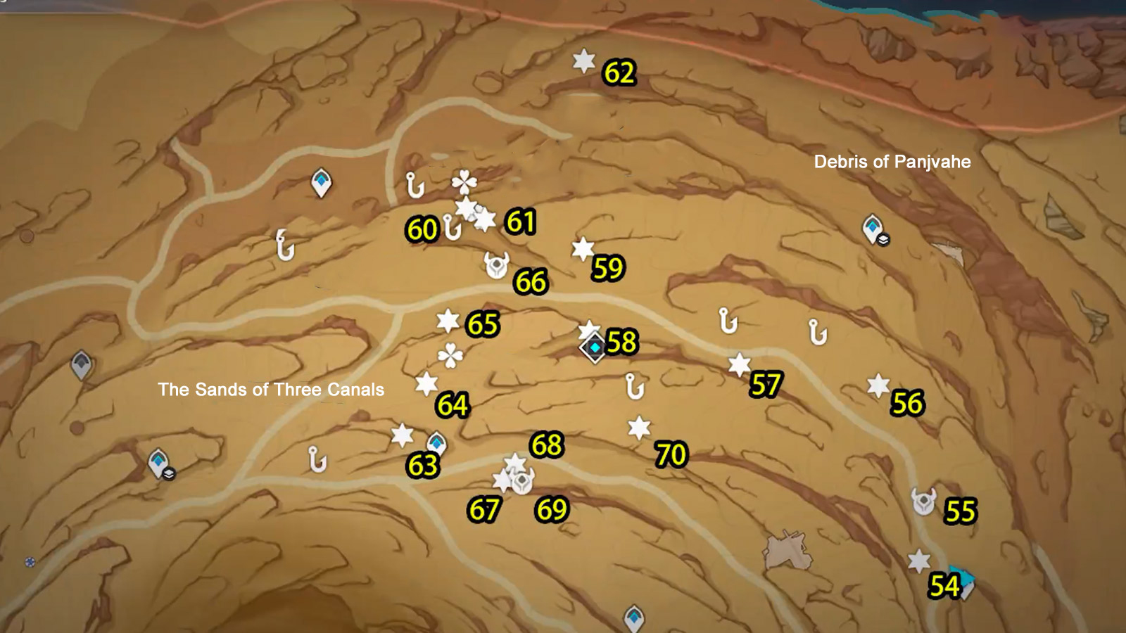 Sumeru Desert of Hadramaveth Chest Collection Guide 5 - East of The ...