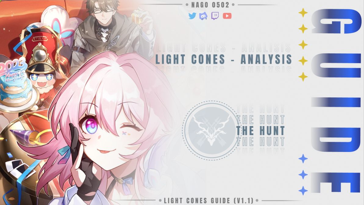 Light Cones Analysis || The Hunt | 5 & 3 Stars || Honkai Star Rail 1.1 ...