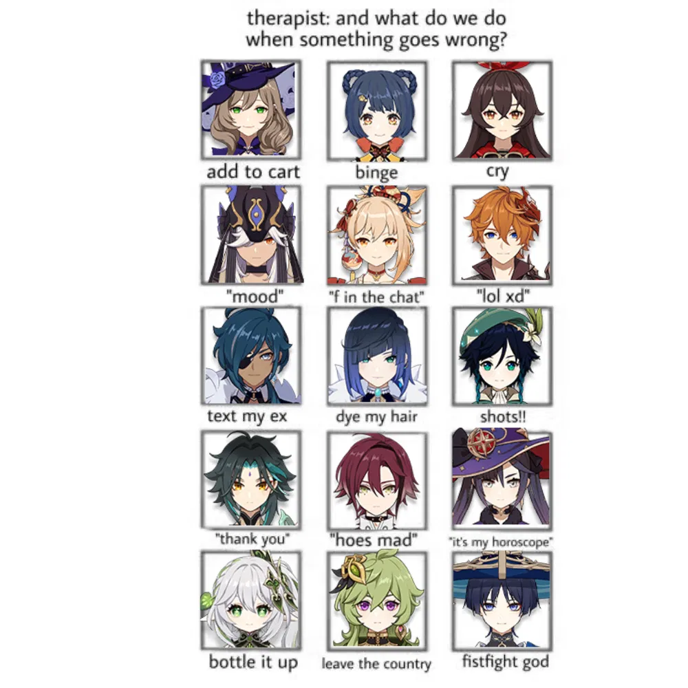 Tier lists and Alignment charts :) Genshin Impact | HoYoLAB