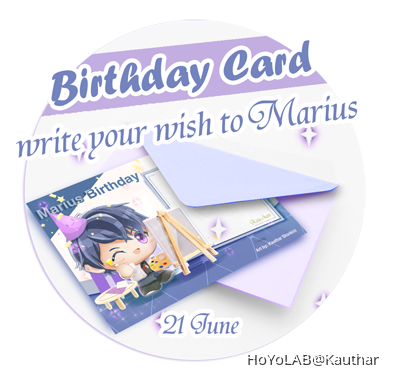 [Card Art wish] Send your wish to Marius Tears of Themis | HoYoLAB