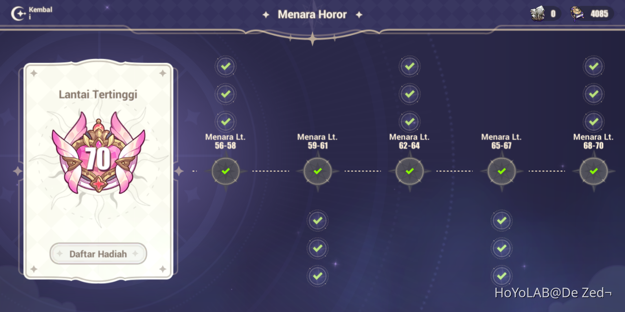 Baru kali ini clear event sampe mentok, ternyata seru juga(^o^) Honkai ...