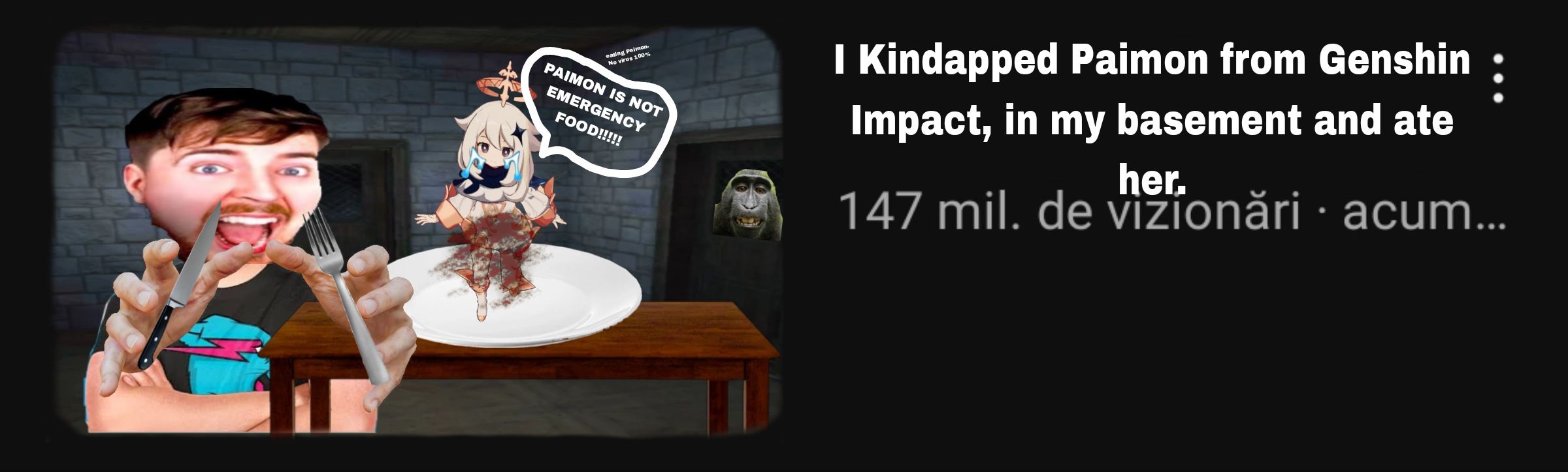 MrBeast eating Paimon😔🙏😖😭😰😰💀💀 Genshin Impact | HoYoLAB