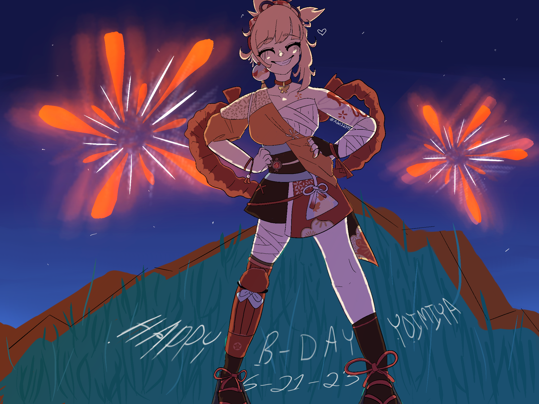 Yoimiya Fan-art!! Happy Birthday Yoimiya 6/21/23 :D Genshin Impact ...