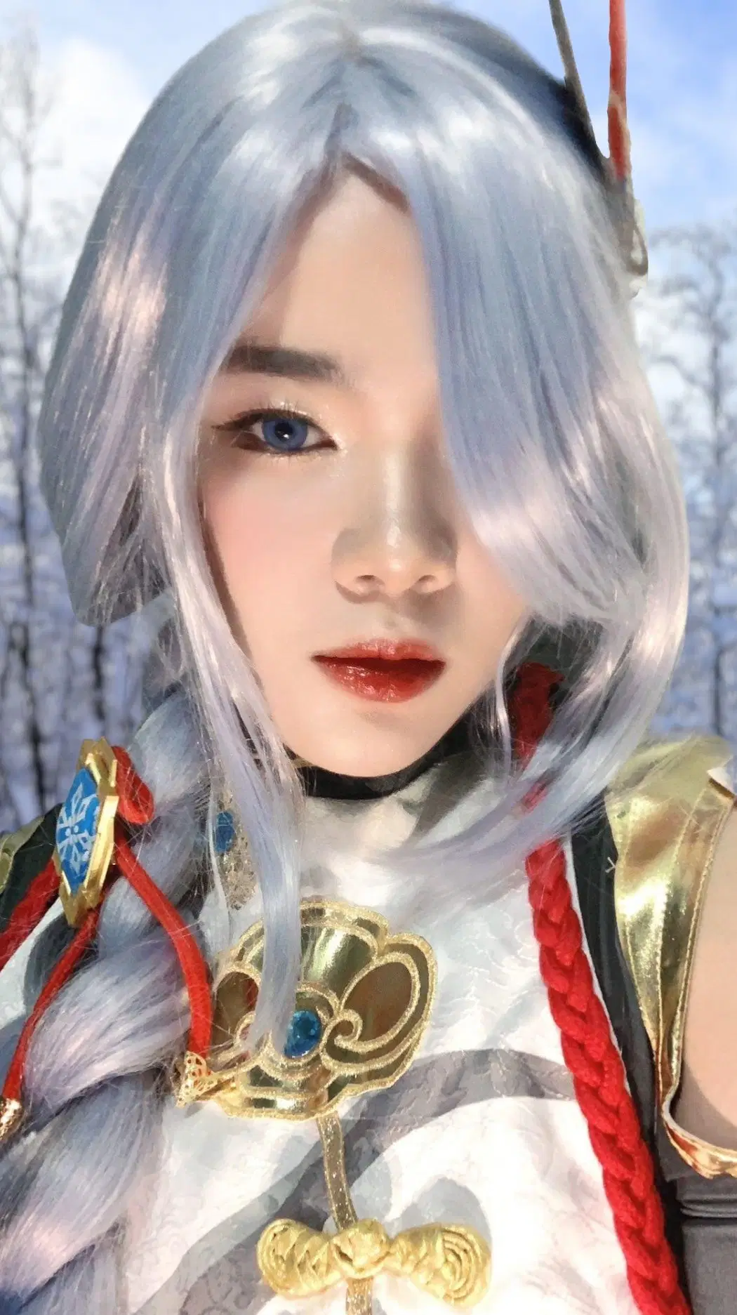 Shenhe selfie cosplay Genshin Impact | HoYoLAB