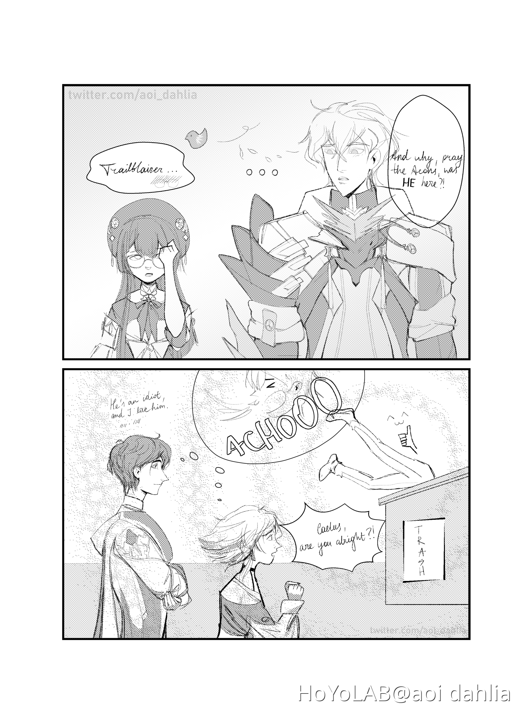 Geppie and Sampo at the museum Honkai: Star Rail | HoYoLAB