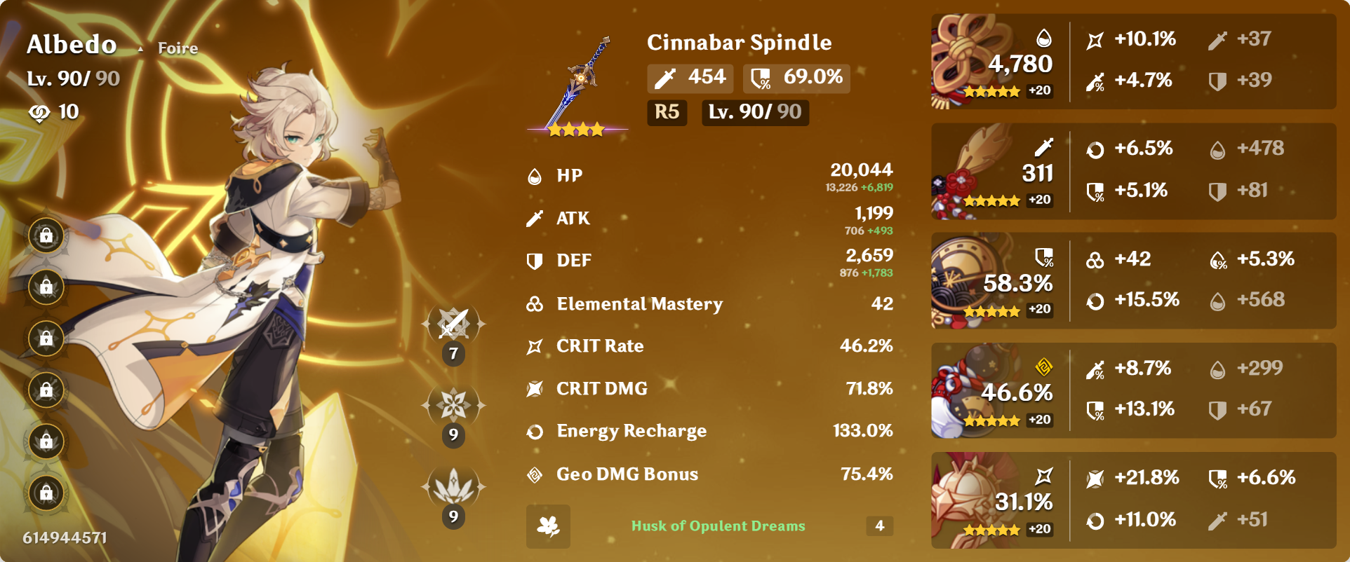 Albedo DMG output comparison with different weapons. Genshin Impact ...