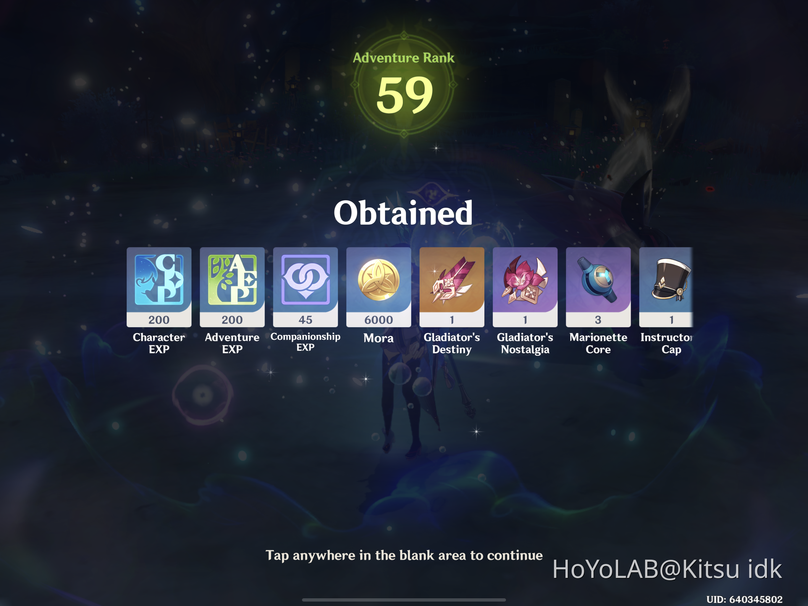 AR 59 reached Genshin Impact | HoYoLAB