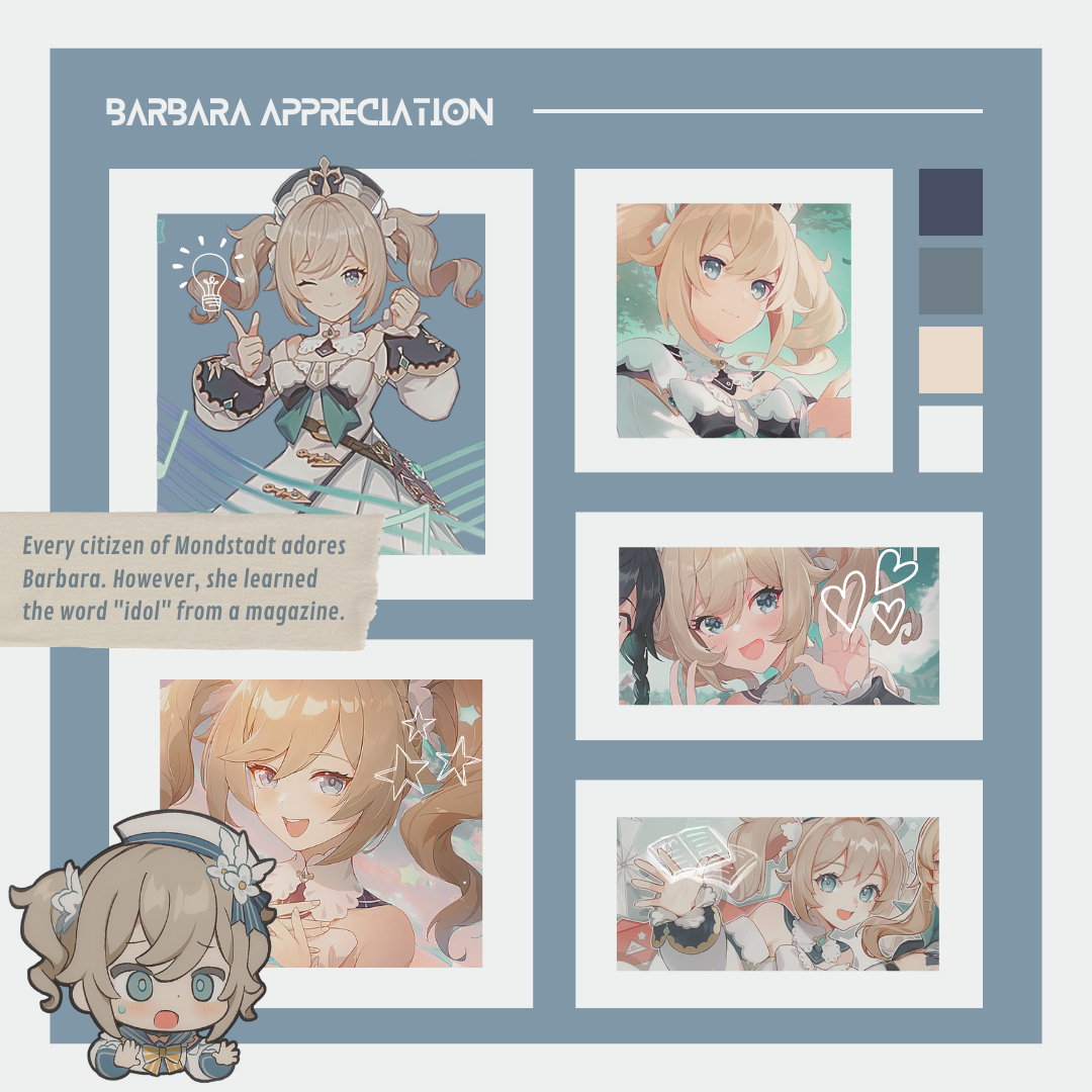 BARBARA: OUR LORD AND SAVIOUR! (Barbara appreciation post! :D) Genshin Impact | HoYoLAB