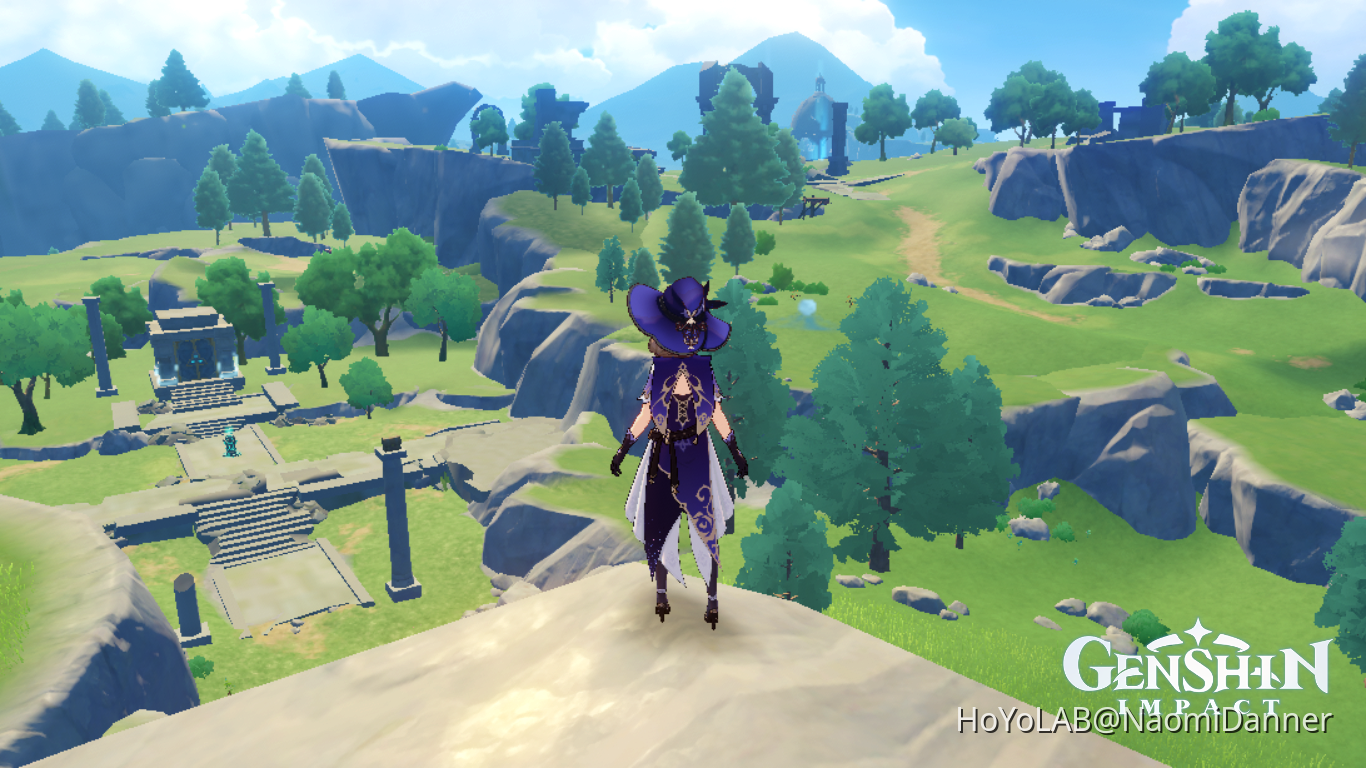 An absolutely GORGEOUS view from the outskirts of Wolvendom Genshin ...