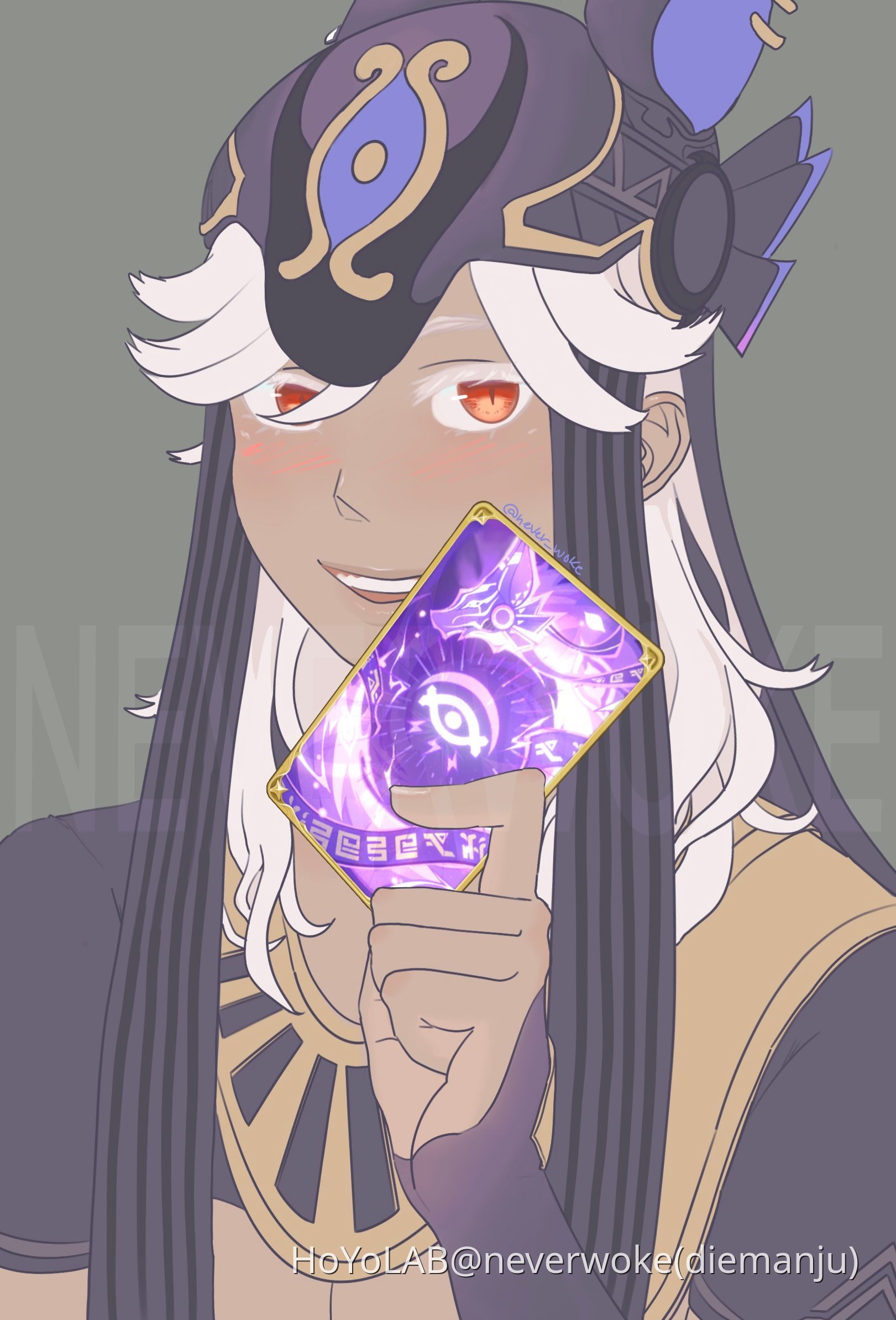 Cyno birthday tcg art Genshin Impact | HoYoLAB