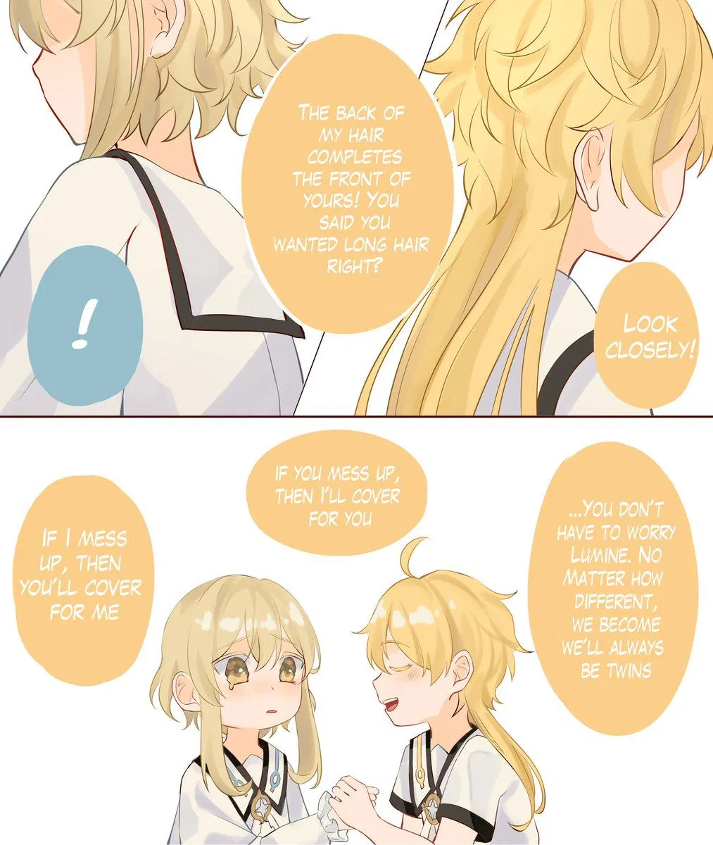 Childhood Memories ft. Aether & Lumine - Haircuts (By @bunbunartworks ...