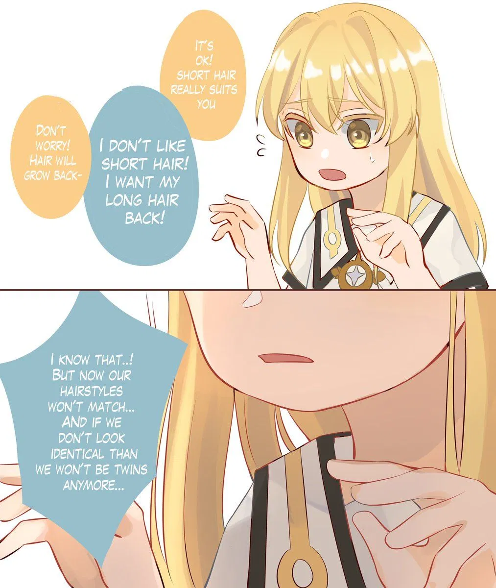 Childhood Memories ft. Aether & Lumine - Haircuts (By @bunbunartworks ...