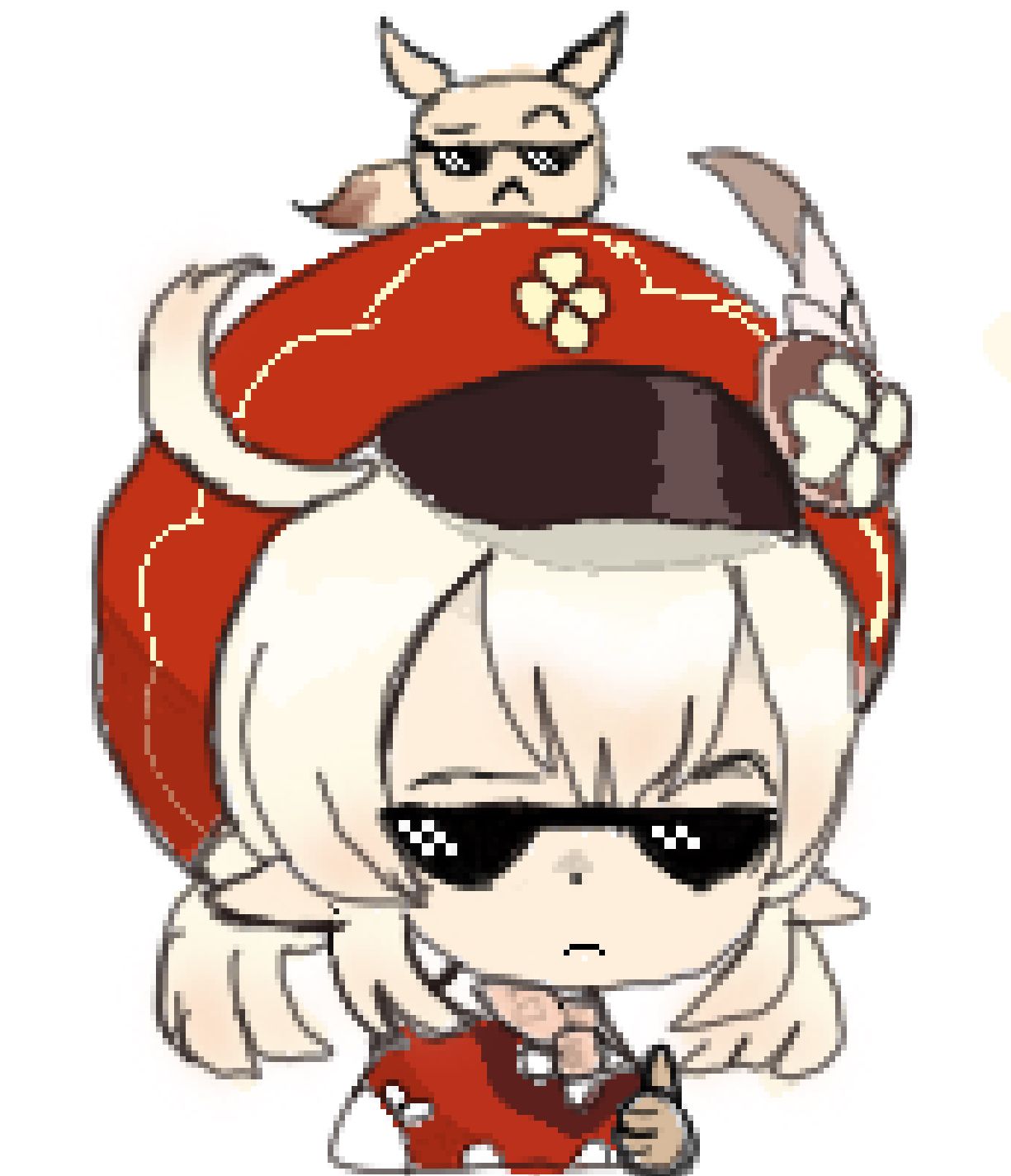 I drew a Pixelated Klee Genshin Impact | HoYoLAB