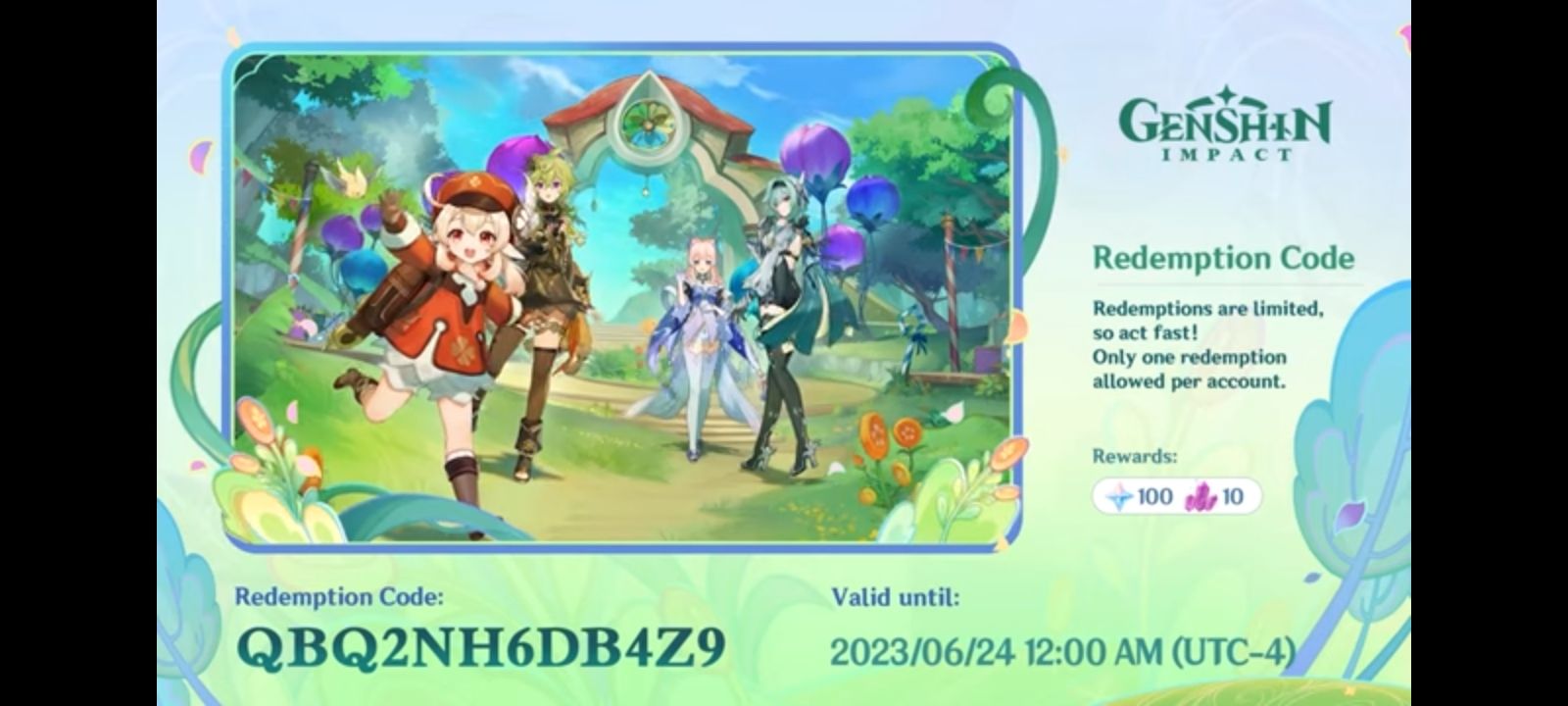 New primo codes! Genshin Impact | HoYoLAB