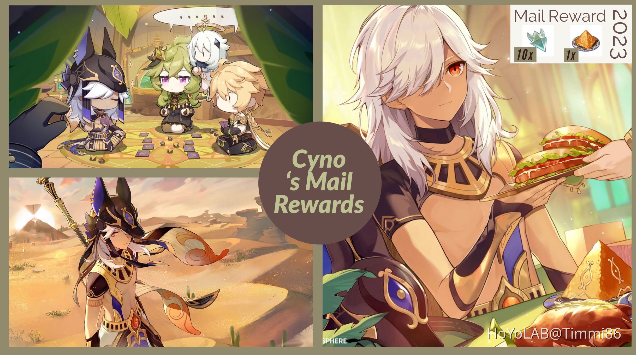Cyno‘s Mail Rewards - Wow! Cyno without his headgear! Genshin Impact ...
