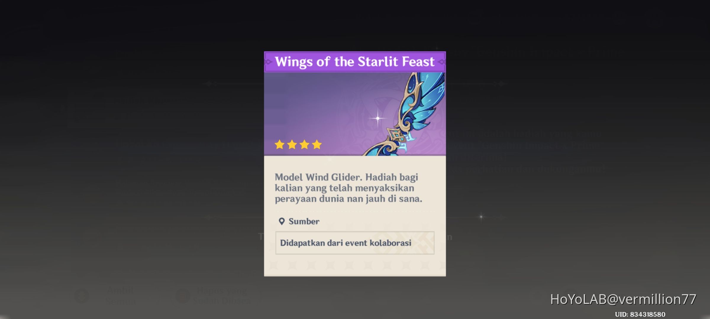 Wings of the Starlit Feast Genshin Impact | HoYoLAB