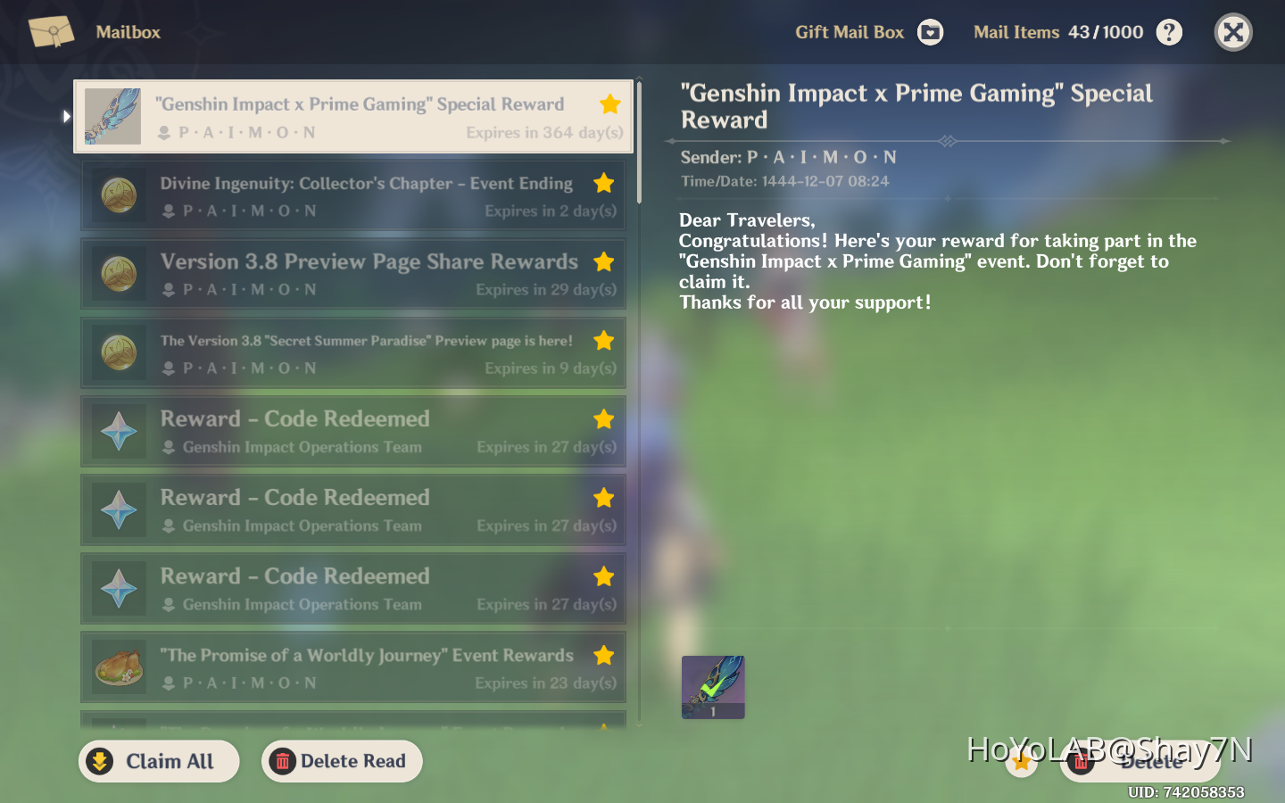 Finally I got "Wings of the Starlit Feast" Windglider Genshin Impact ...