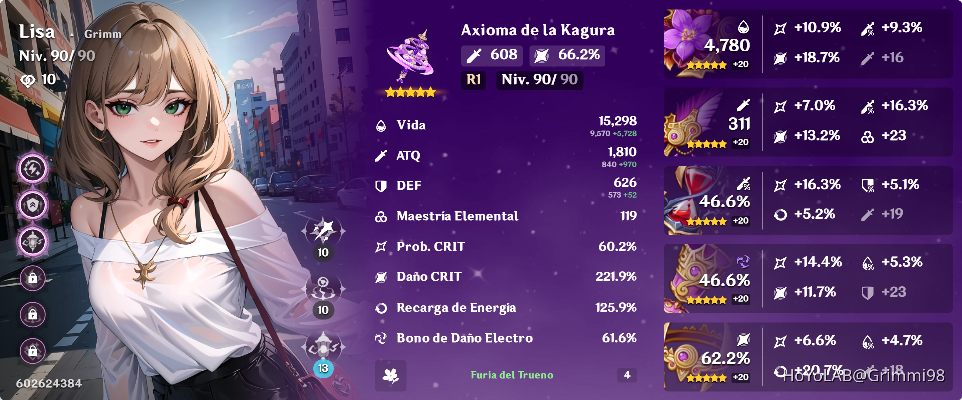 Lisa build NA Genshin Impact | HoYoLAB