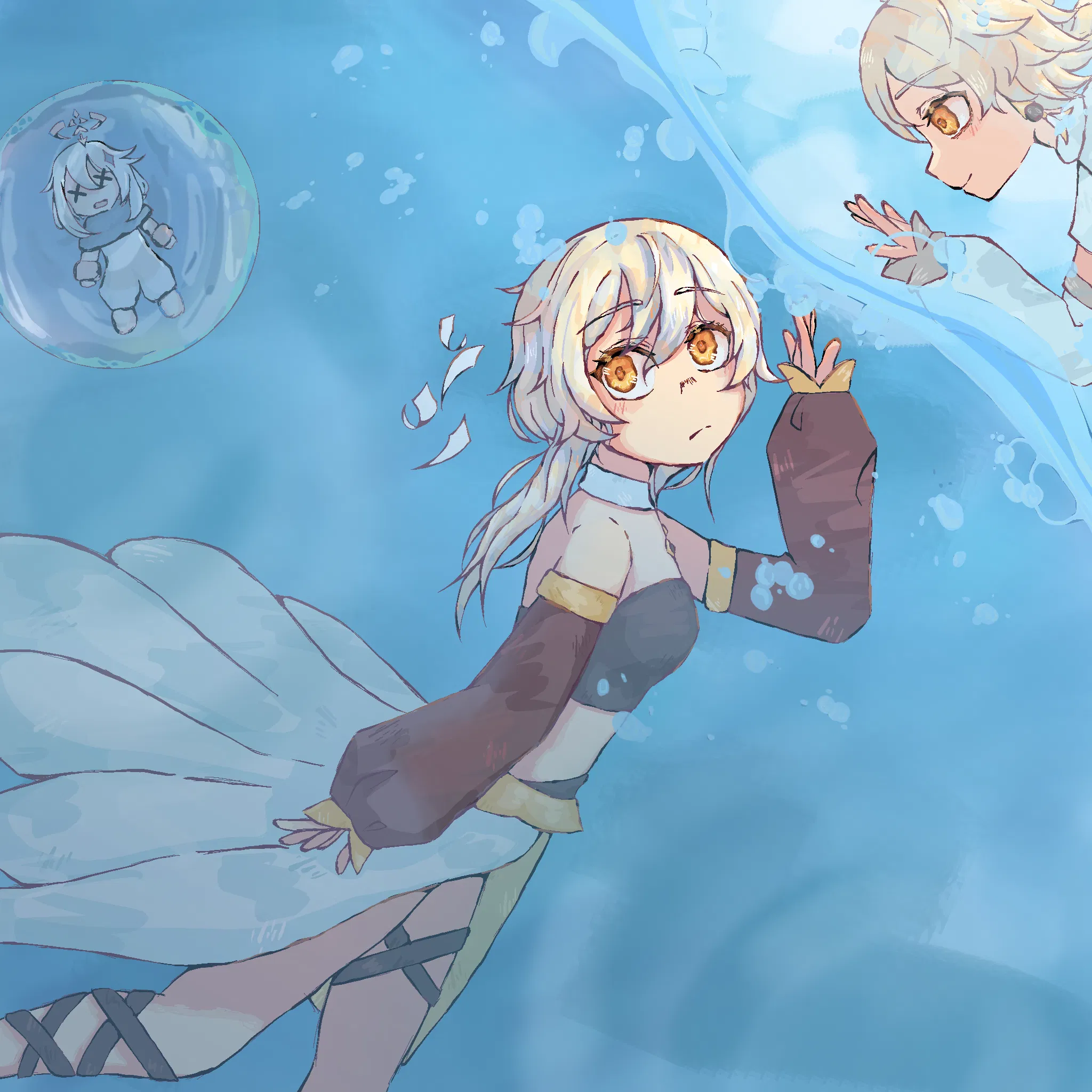 a summer swim! Genshin Impact | HoYoLAB