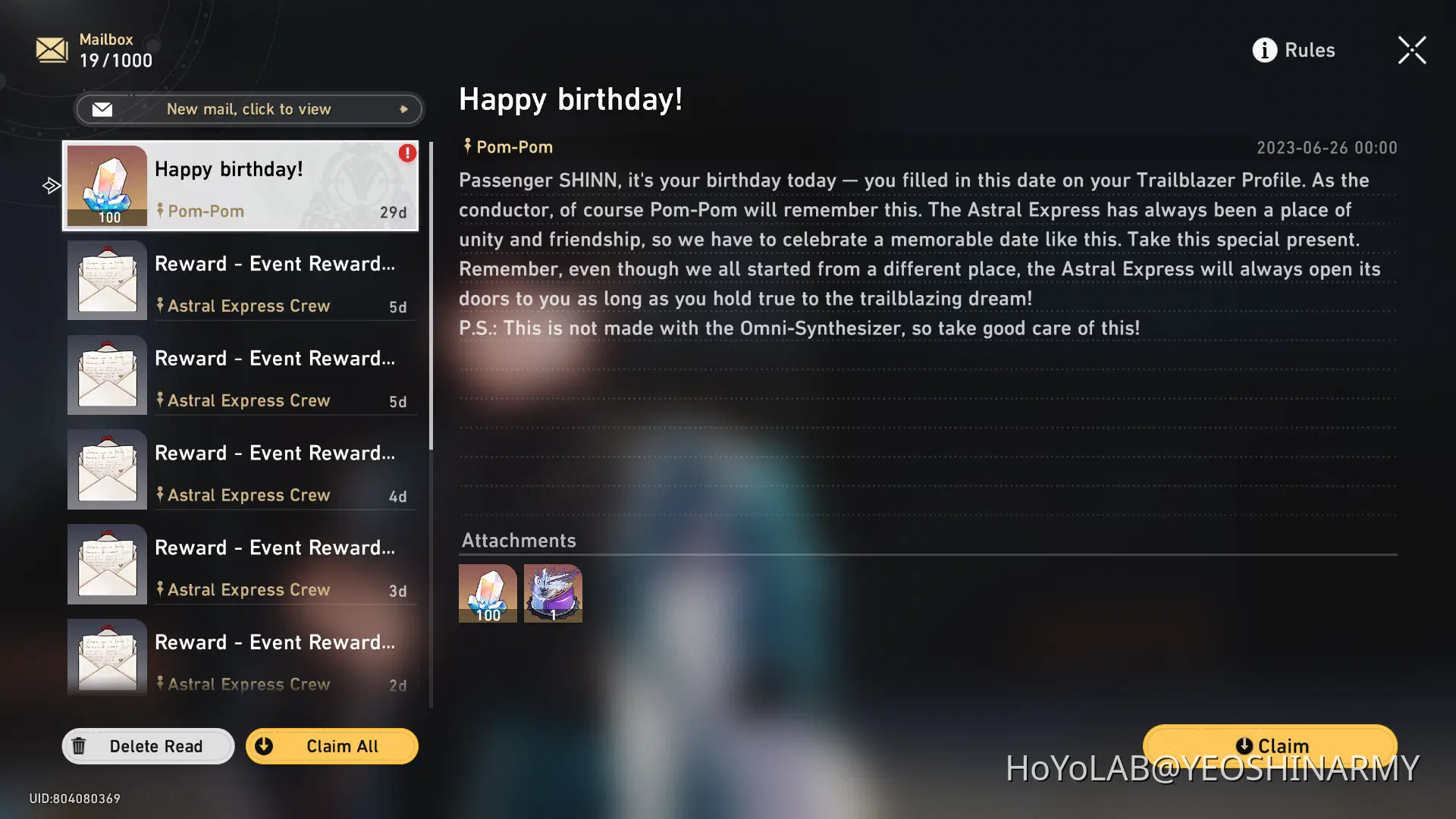 first hsr bday cake! Honkai: Star Rail | HoYoLAB