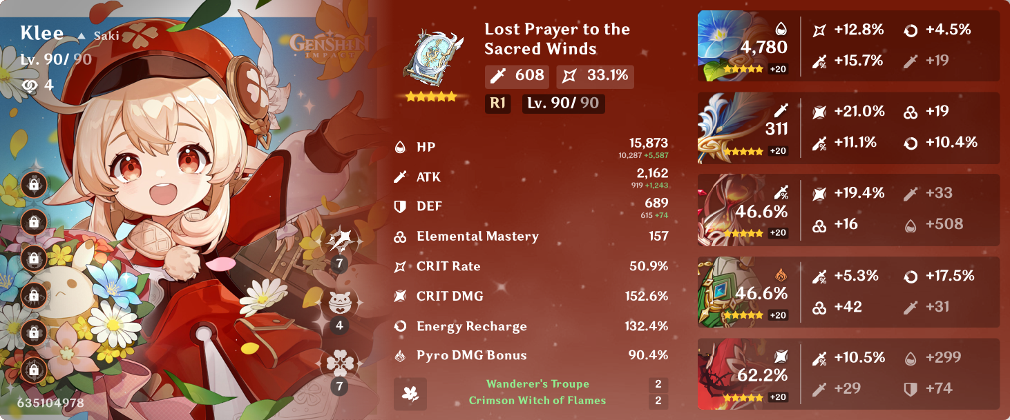 Klee build (WIP) pls help TwT Genshin Impact | HoYoLAB