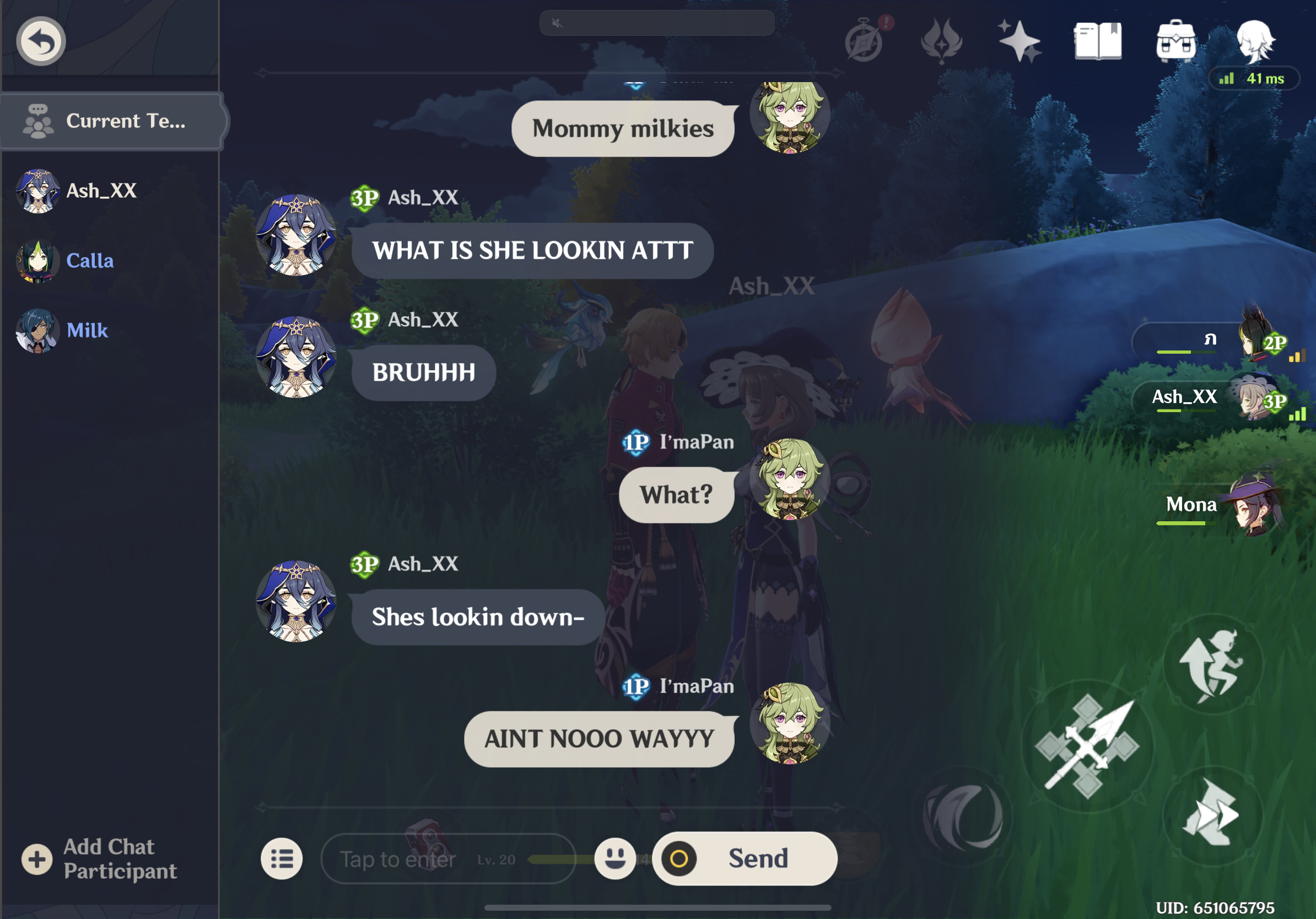 Chats during co op mode 💀 Genshin Impact | HoYoLAB