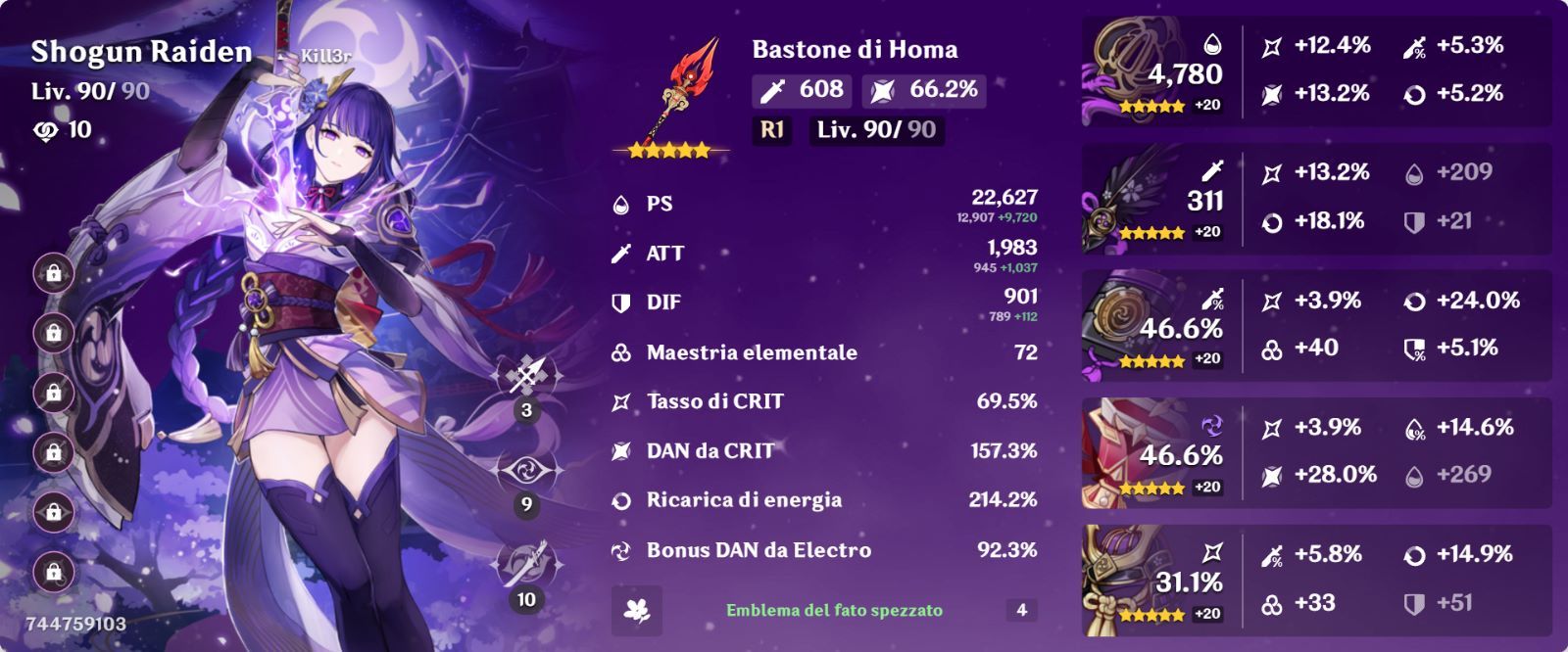 Raiden Shogun Build!⚡️ Genshin Impact | HoYoLAB