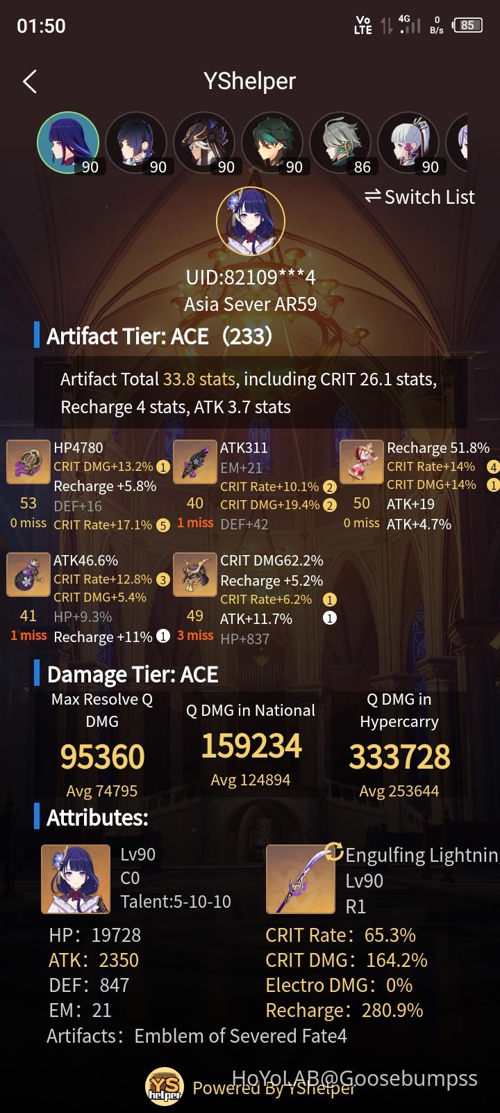 hasil 2 tahun farming arte emblem Genshin Impact | HoYoLAB