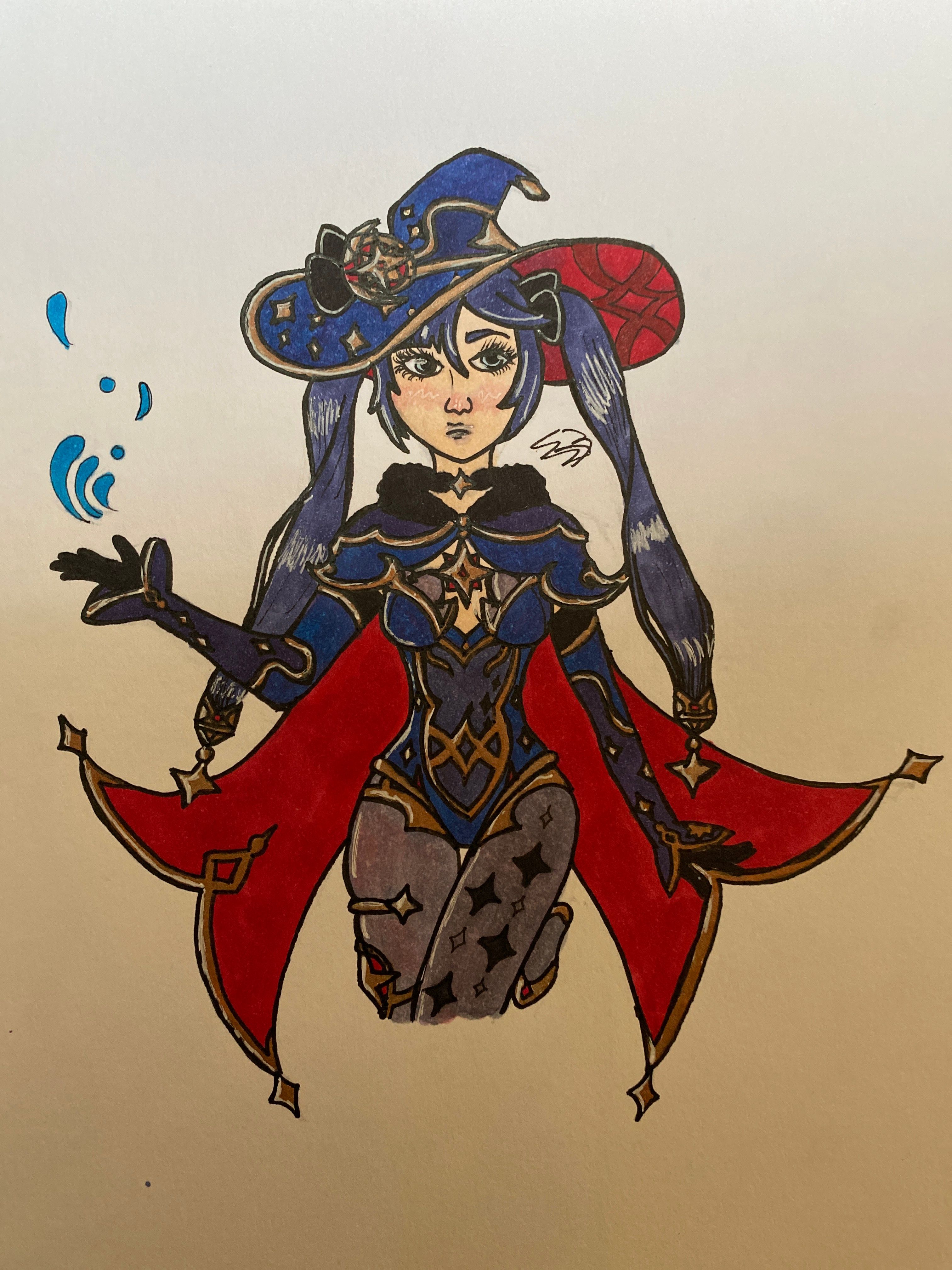 mona fanart 💧🪄💙💜 ️ Genshin Impact | HoYoLAB